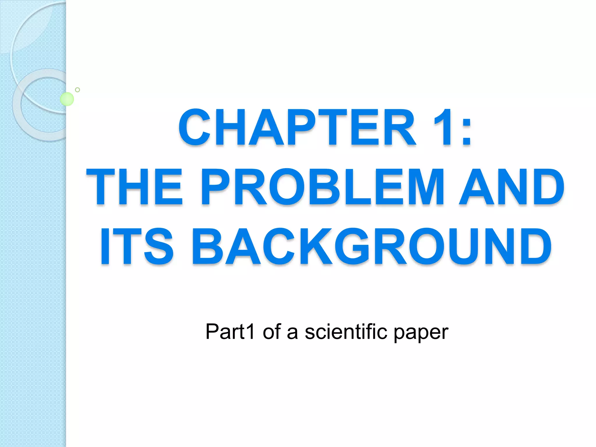 Chapter 1 Research | PPTX