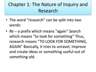 Chapter 1 Research | PPTX