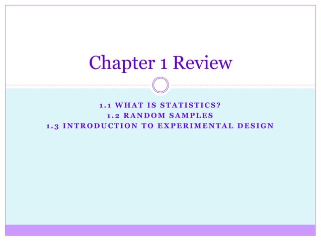 Chapter 1 review | PPT