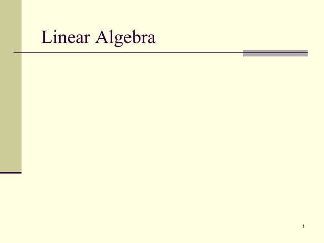 matrices and algbra | PPT | Physics | Science
