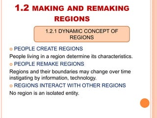 Chapter 1 regional geography | PPTX