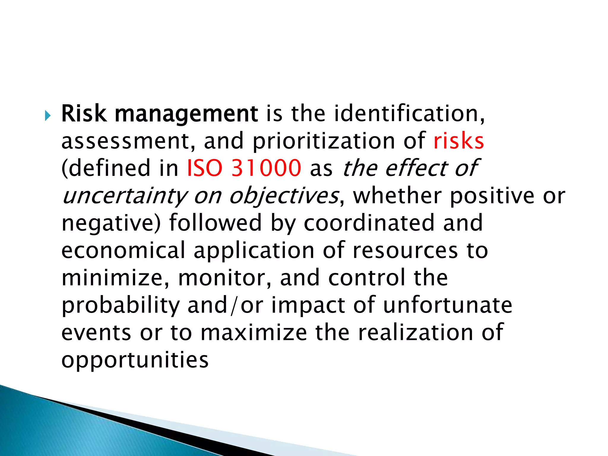 Chapter 1 risk management | PPTX