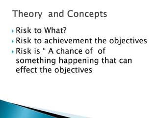 Chapter 1 risk management | PPTX