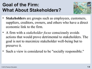 Chapter 1 role of managerial finance | PPT