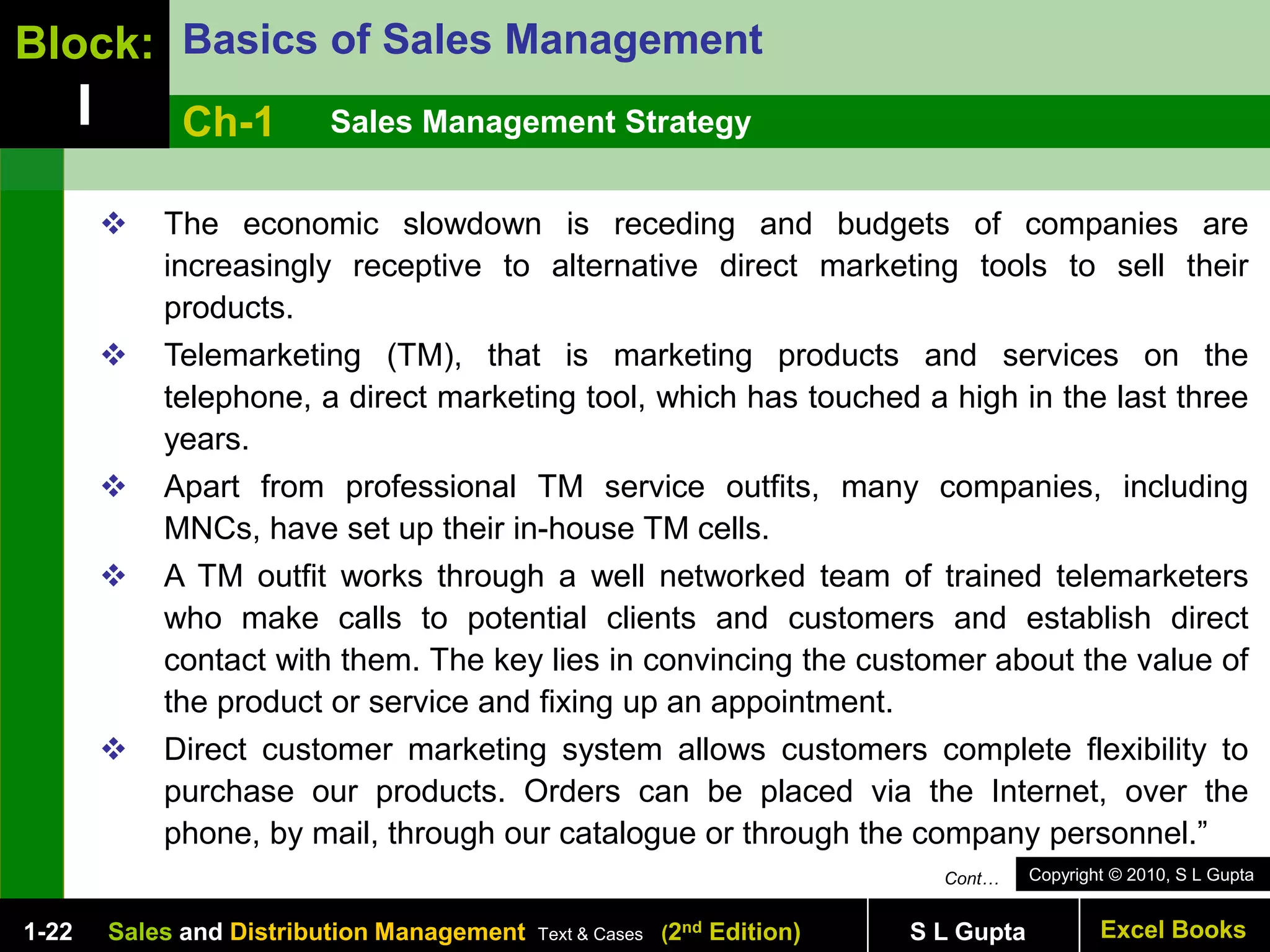 Chapter 1 Sales Management Strategy-Sales and Distribution Management.ppt