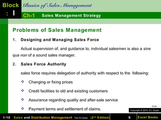 Chapter 1 sales management strategy sales and distribution management ...