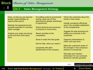 Chapter 1 sales management strategy sales and distribution management ...