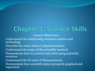 Chapter 1 science skills | PPTX