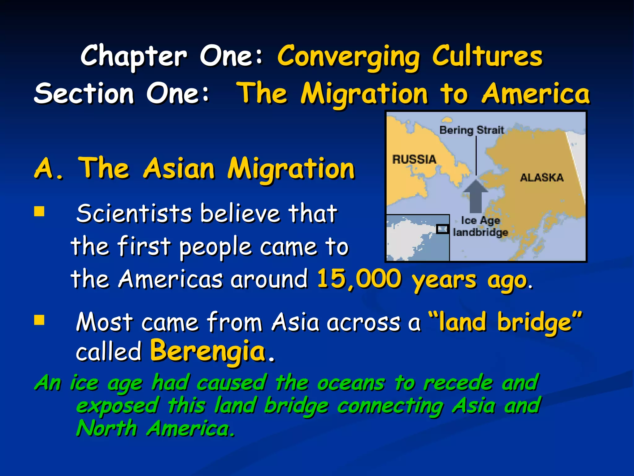 The American Vision Chapter 1 Coverging Culters Section 1 | PPT