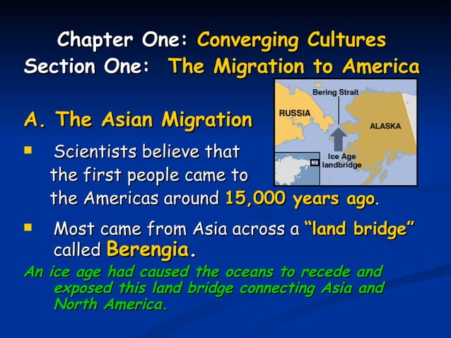 The American Vision Chapter 1 Coverging Culters Section 1 | PPT