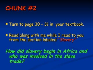 The American Vision Chapter 1 Coverging Culters Section 2-3 | PPT