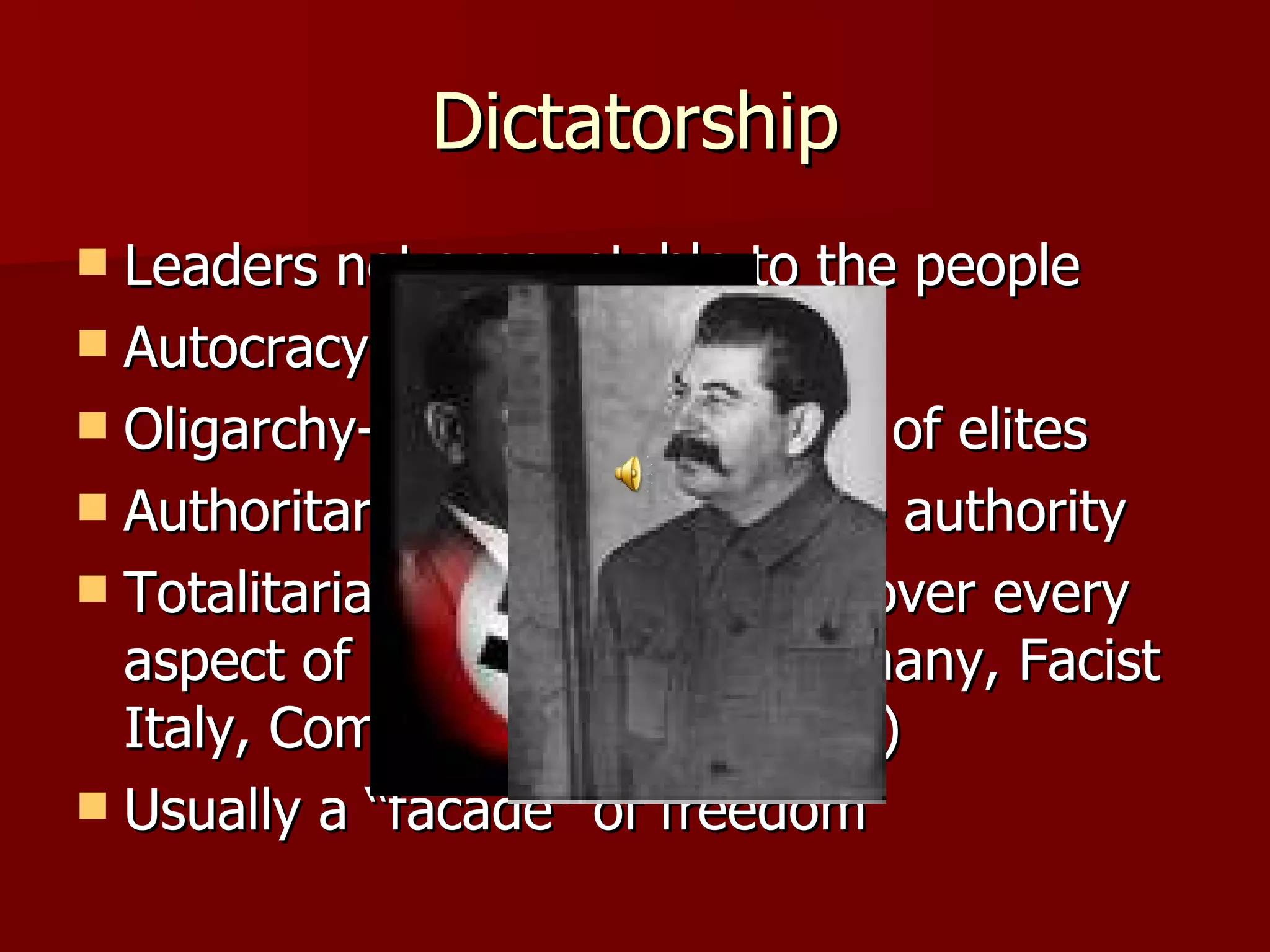 Chapter 1 Section 2 (Forms Of Government) | PPT