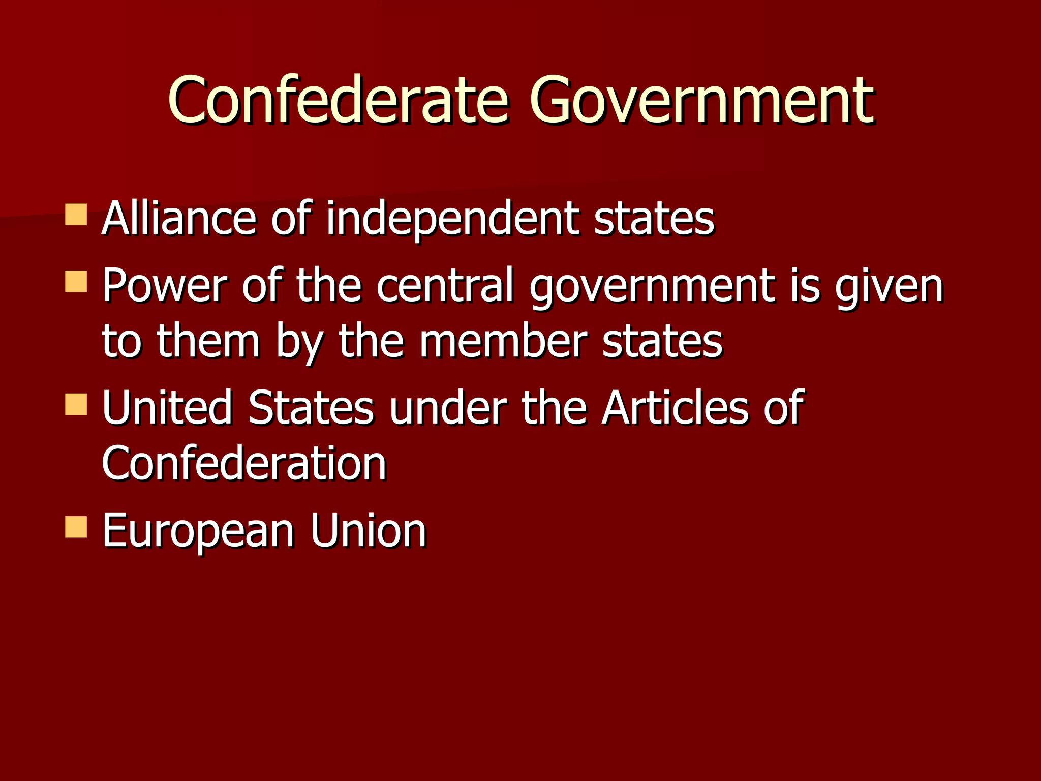 Chapter 1 Section 2 (Forms Of Government) | PPT