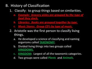 Chapter 1 section 4 (how are living things classified) 2011 | PDF
