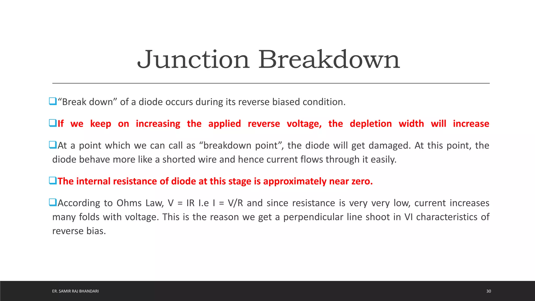 Semiconductor Diode: Introduction and Application | PPTX