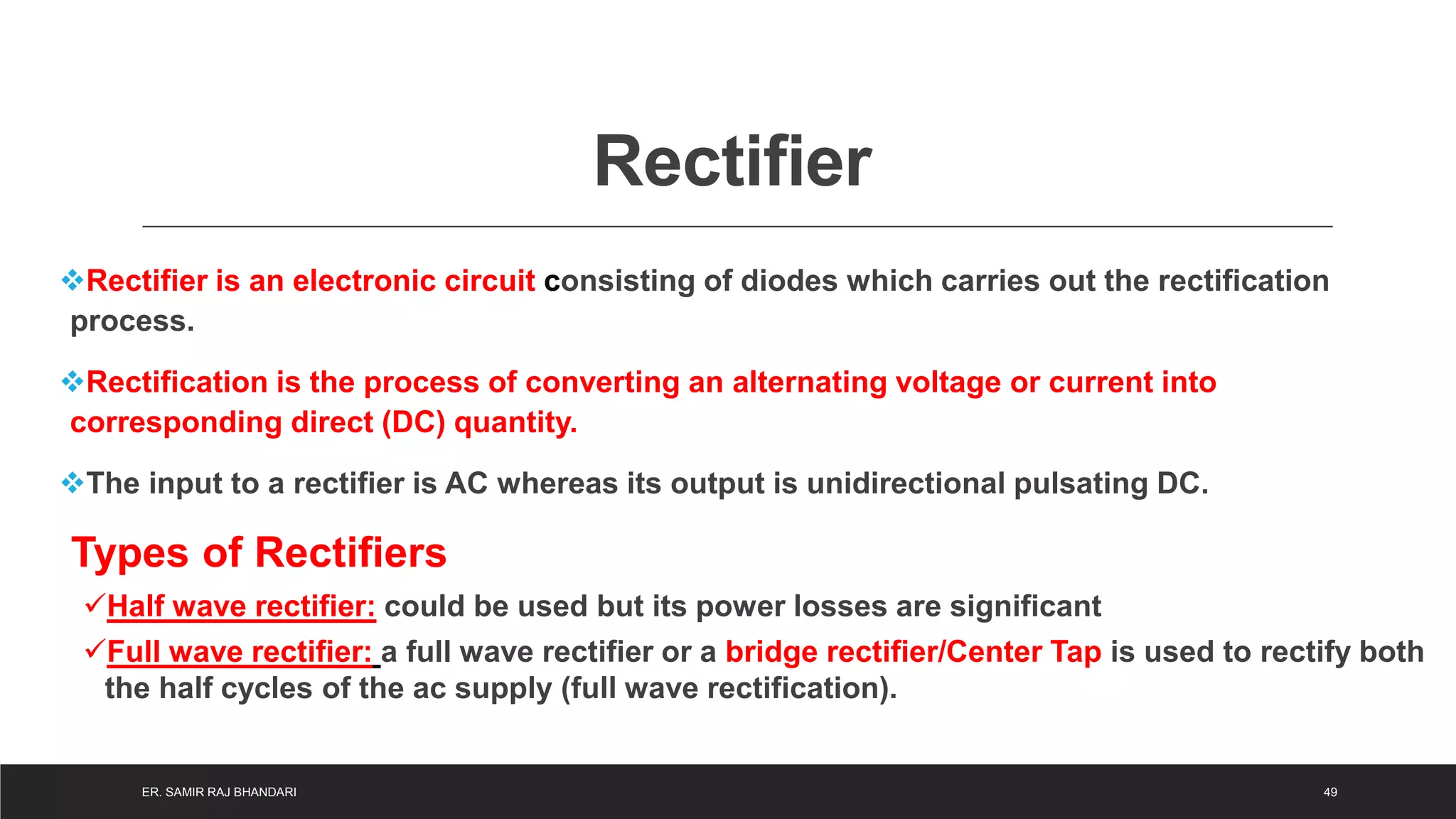 Semiconductor Diode: Introduction and Application | PPTX