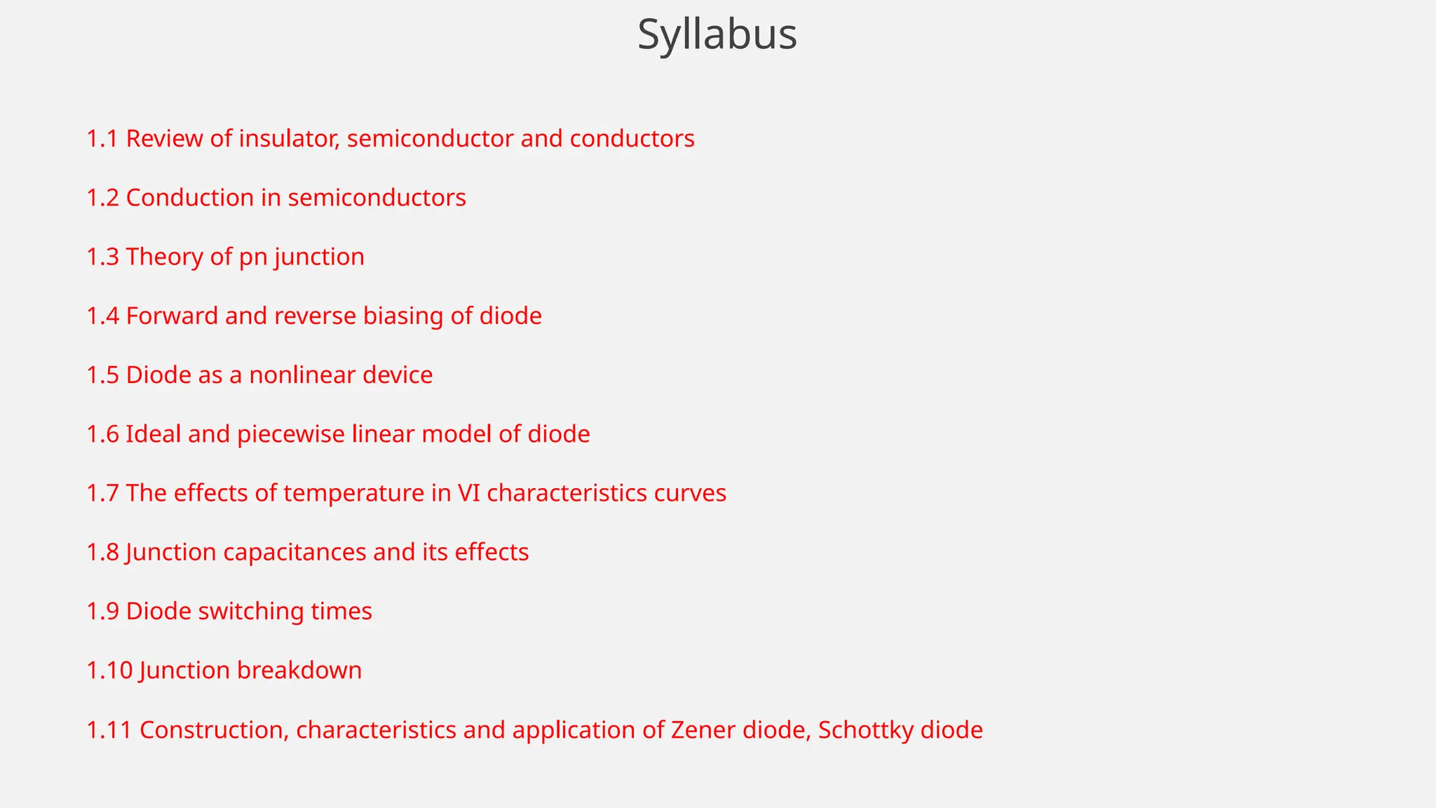 Chapter 1 Semiconductor Diode and its characteristics | PPTX