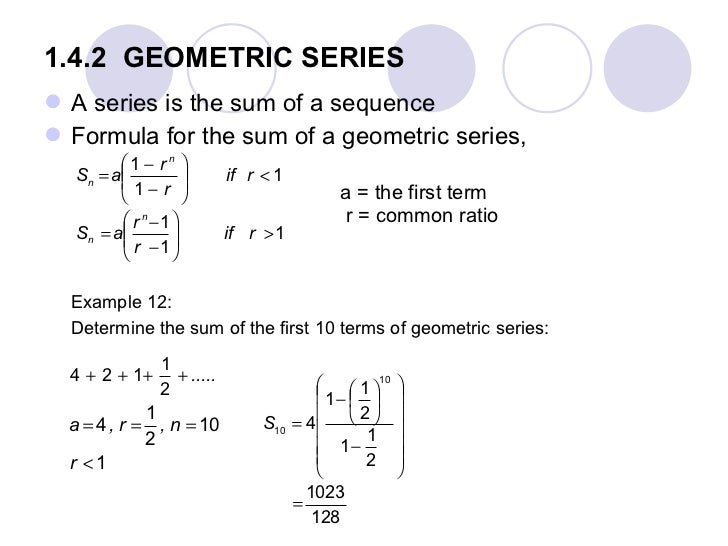 Chapter 1 sequences and series