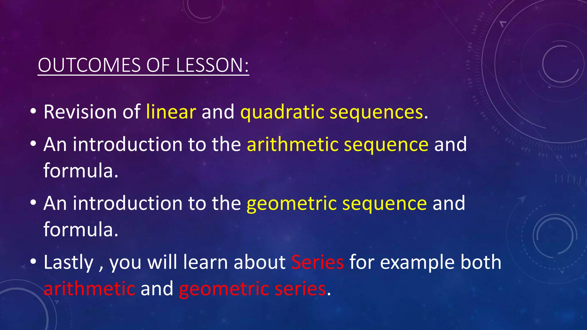 Chapter 1 sequences and series lesson | PPTX
