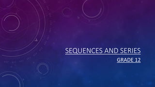 Chapter 1 sequences and series lesson | PPTX
