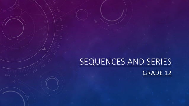 Chapter 1 sequences and series lesson | PPTX