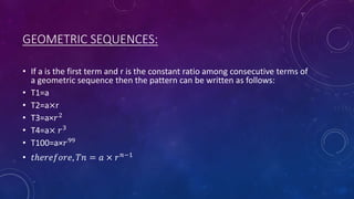 Chapter 1 sequences and series lesson | PPTX