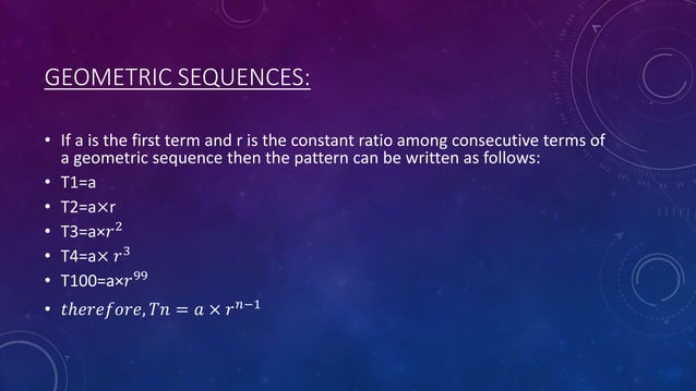 Chapter 1 sequences and series lesson | PPTX