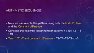 Chapter 1 sequences and series lesson | PPTX