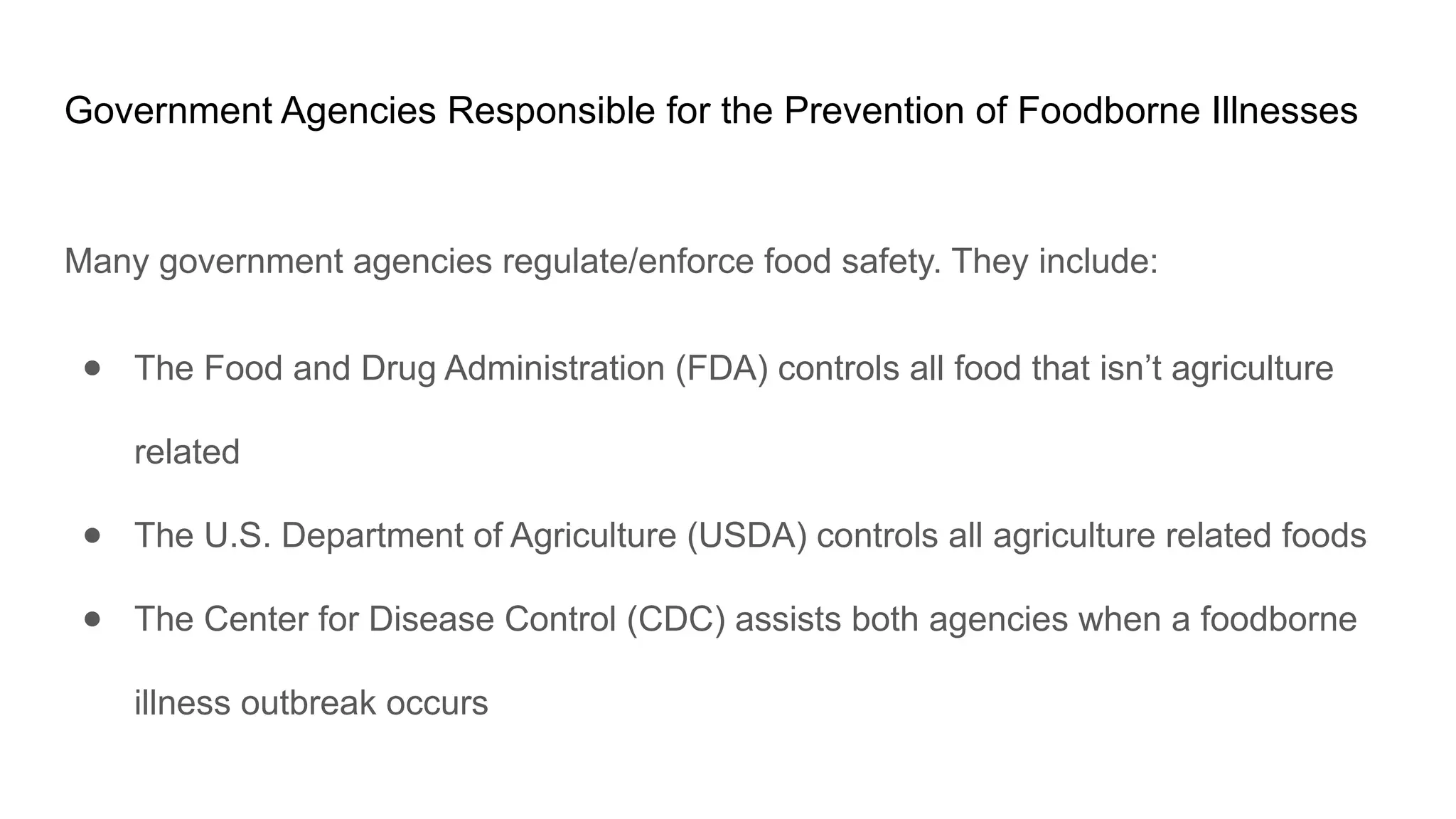 Chapter 1 ServSafe high school presentation | PPT