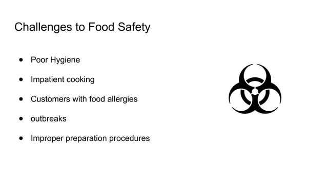 Chapter 1 ServSafe high school presentation | PPT