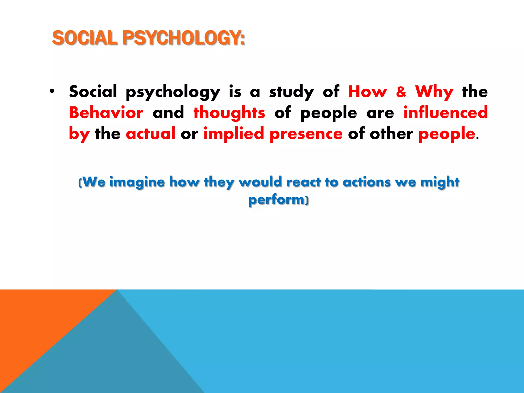 Chapter 1 social psychology | PDF