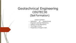 geotechnical engineering_soil_civil engineering | PPT
