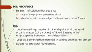 geotechnical engineering_soil_civil engineering | PPT