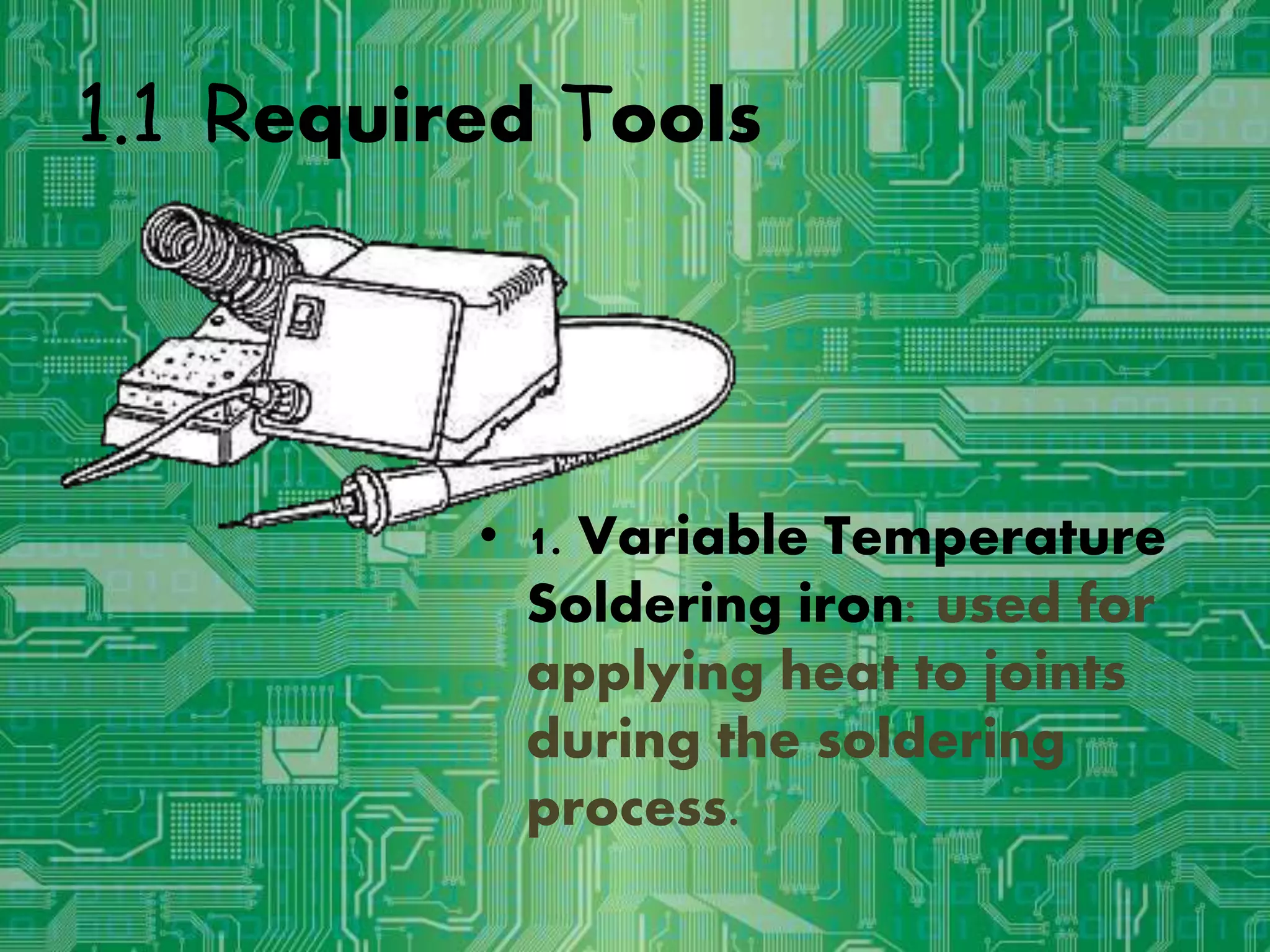 Chapter 1 soldering technique | PPTX