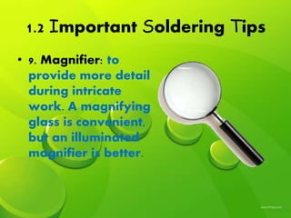 Chapter 1 soldering technique | PPTX