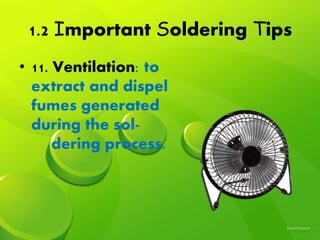 Chapter 1 soldering technique | PPTX