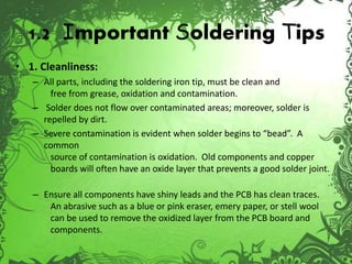 Chapter 1 soldering technique | PPTX