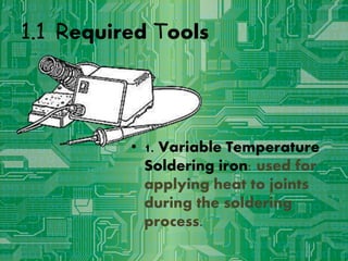 Chapter 1 soldering technique | PPTX
