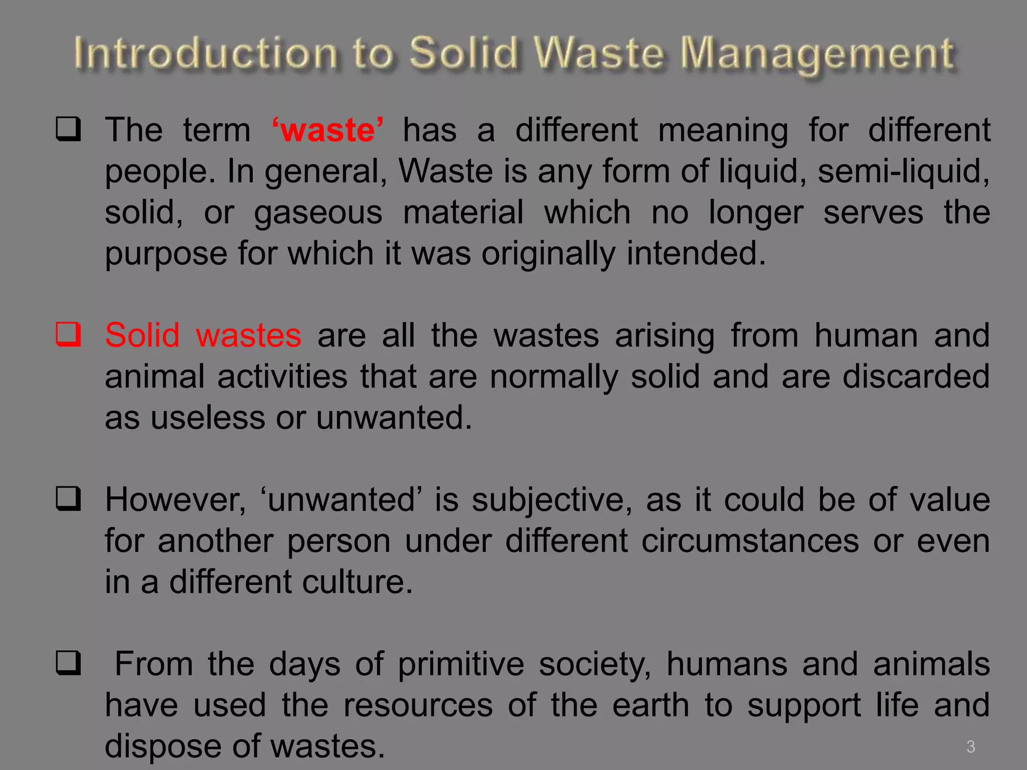 Solid Waste Management | PPTX | Environmental Services Industry ...