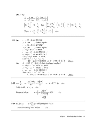 Chapter 1 solutions | PDF
