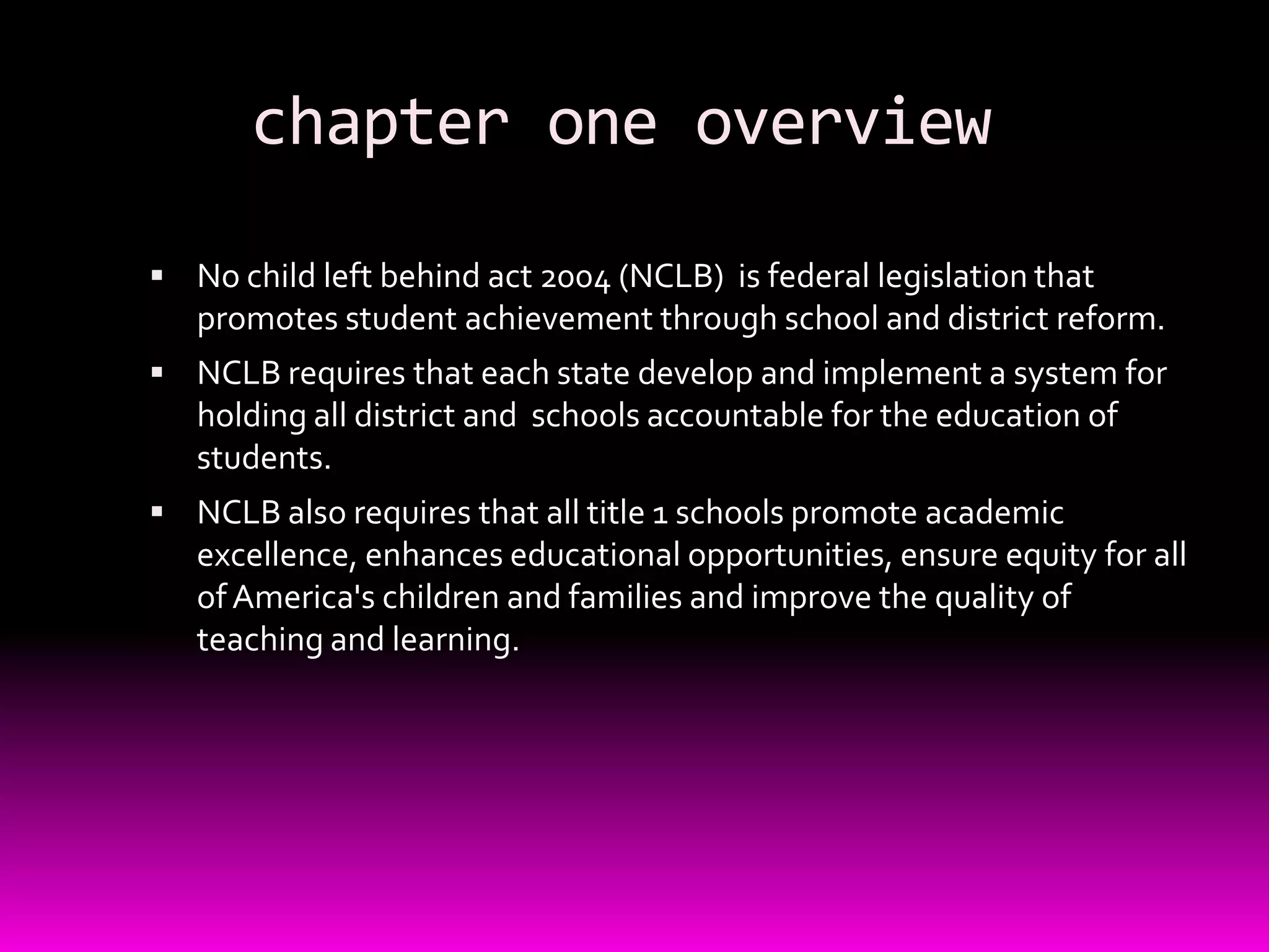 Chapter 1 (Sped 413) powerpoint | PPT