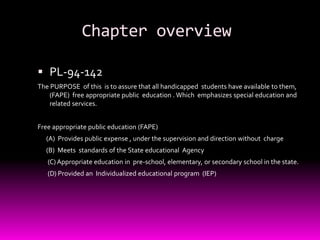 Chapter 1 (Sped 413) powerpoint | PPT