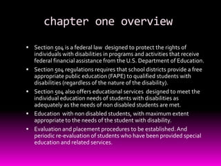 Chapter 1 (Sped 413) powerpoint | PPT