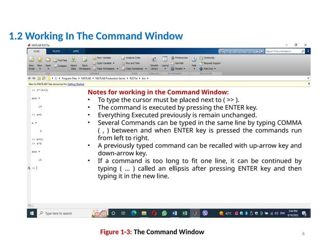 Chapter 1 Starting With MATLAB matlab.pptx