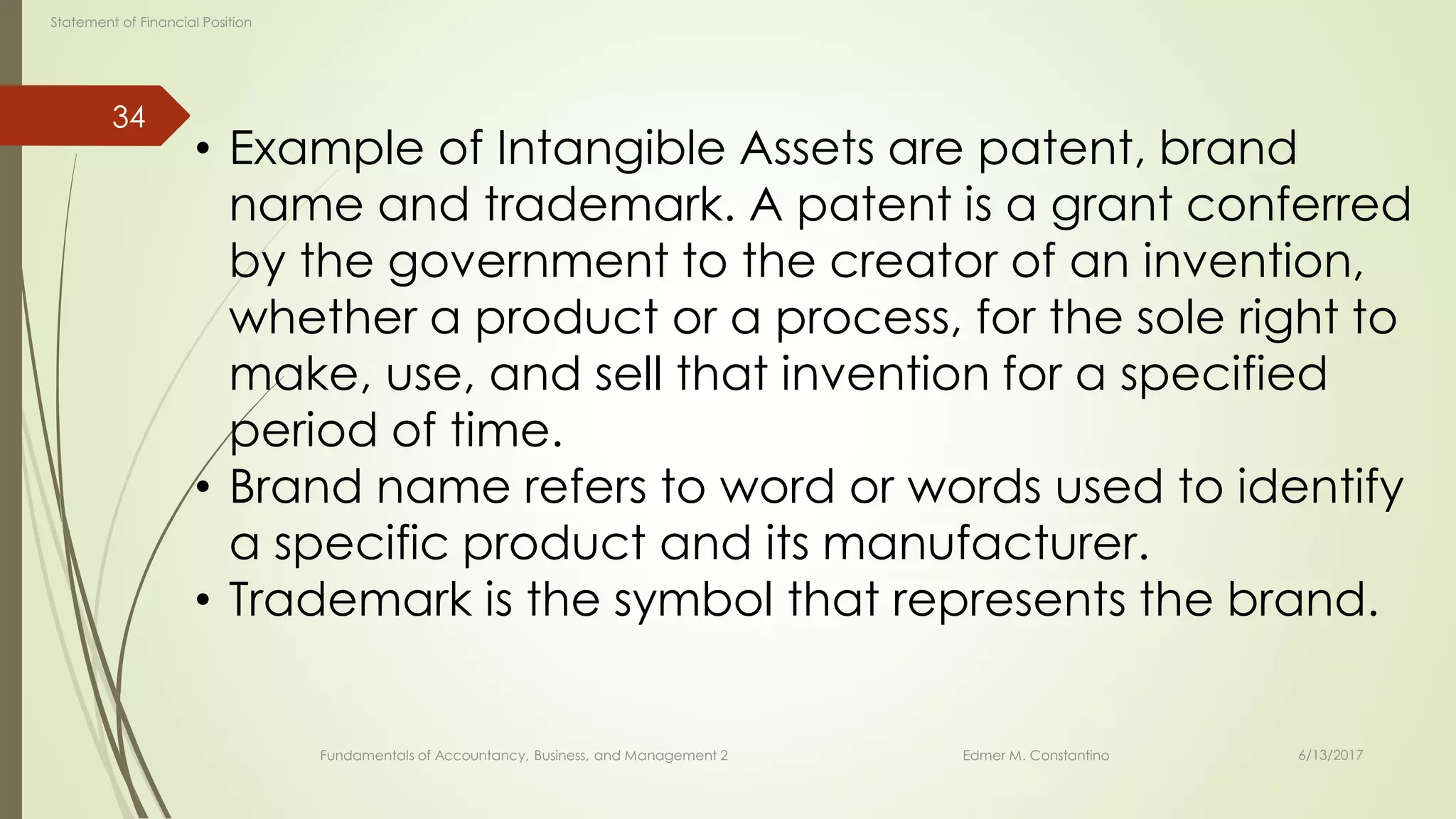 Statement of Financial Position | PDF