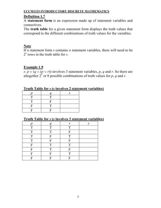 Chapter 1 Logic of Compound Statements | PDF