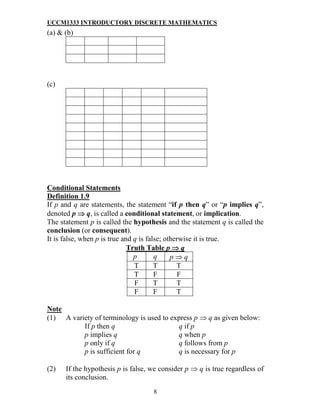 Chapter 1 Logic of Compound Statements | PDF