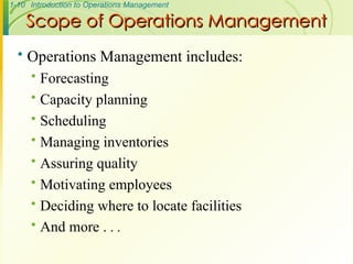 chapter 1 stevenson book.ppt for management | PPT