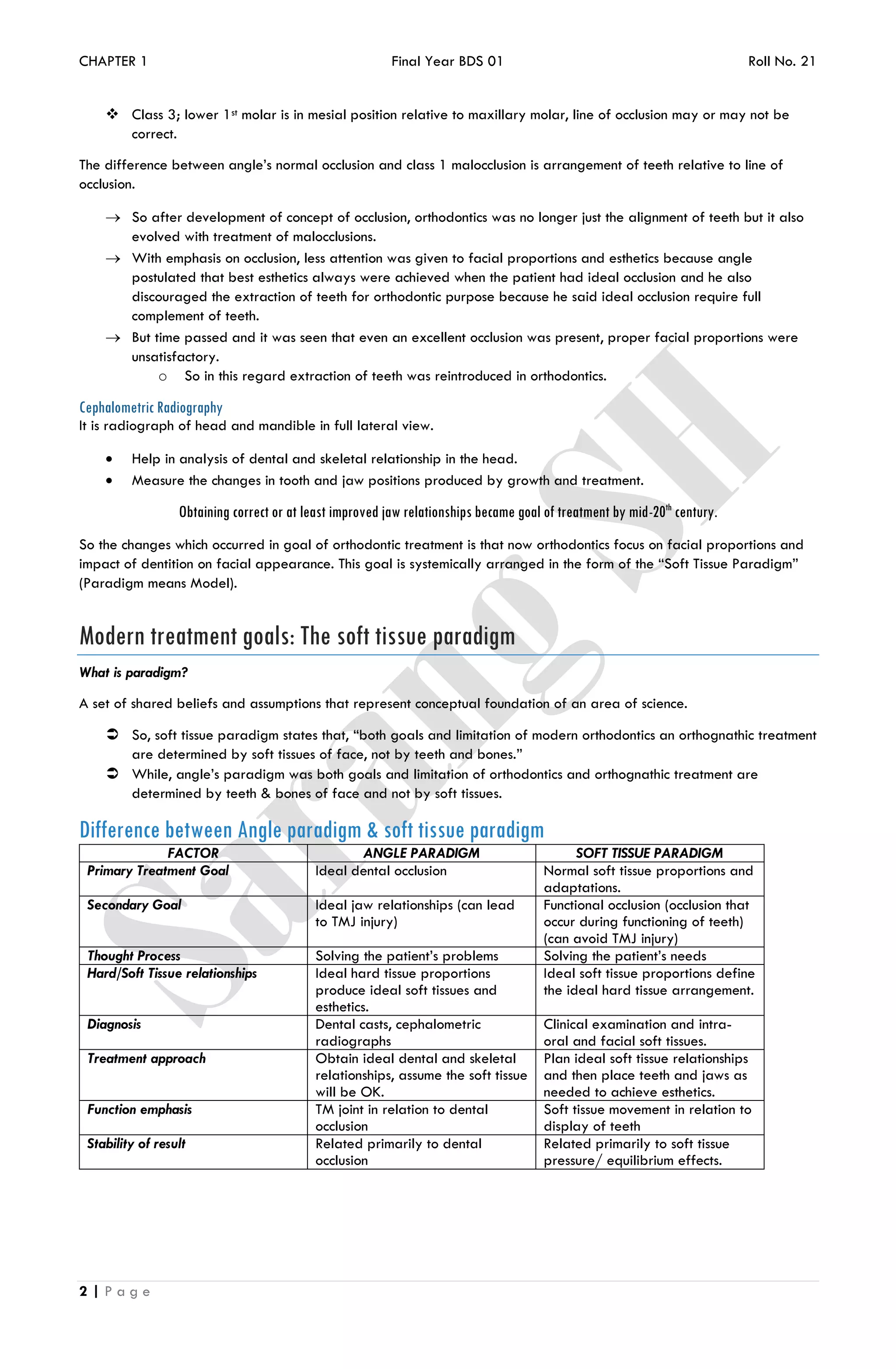 MALOCCLUSION & DENTOFACIAL DEFORMITY IN CONTEMPORARY SOCIETY | PDF