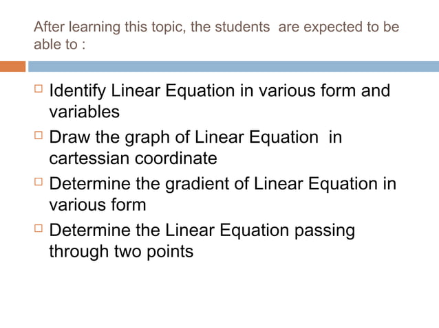 Chapter 1 straight line | PPT